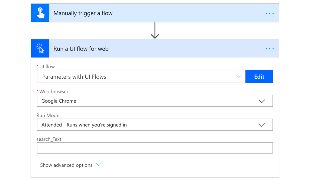 Parameters in Web UI Flows (RPA) - FlowJoe.io