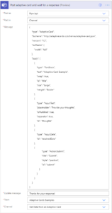 Getting Data from Adaptive Cards in Microsoft Teams - FlowJoe.io