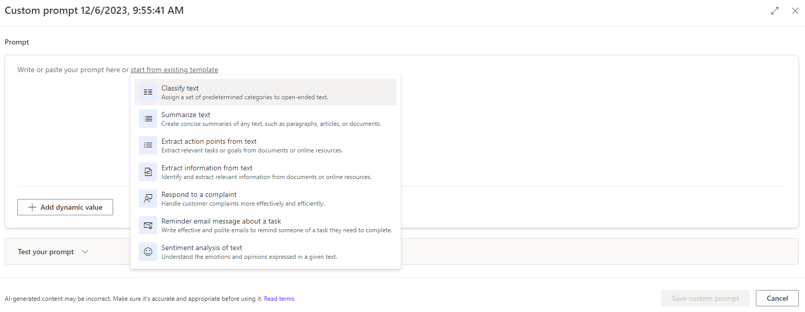 Build and Share Prompts with the Power Platform Prompt Builder using AI ...